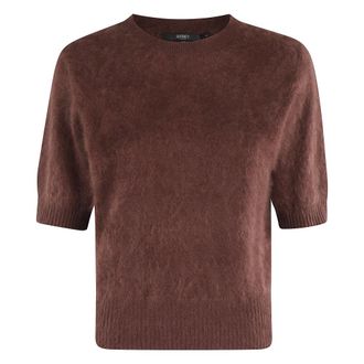 Seventy Femme, Pulls, Rouge, Taille: 44 FR Mud Cachemire Col Rond Manches Courtes