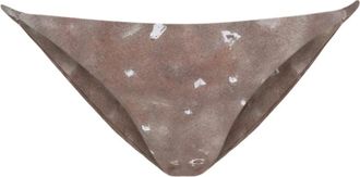 Cortana Femme, Maillots de bain, Beige, Taille: 40 FR Culotte de Bikini Taille Basse Ayaz Print