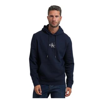 Calvin Klein Logo Hoodie - - Sweatshirts & Hoodies - Herren - Blau - XL