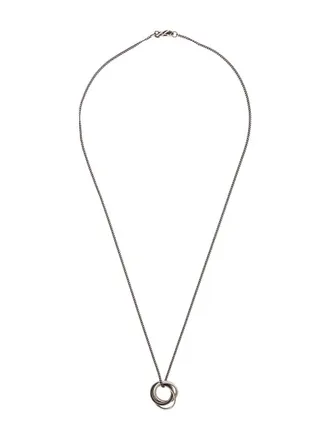Werkstatt München collier à pendentifs anneaux - Argent