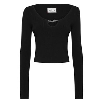 Philipp Plein Femme, Tops, Noir, Taille: 44 FR Crop Top