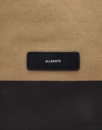AllSaints Siloh Canvas-Einkaufstasche in Sandbraun