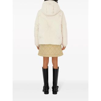 Burberry Diamond-Quilted A-Line Skirt - Beige