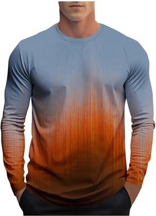 Generic T-shirt dentraînement de bodybuilding à manches longues pour homme, noir foncé, 3XL