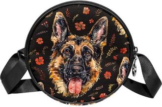 Generic Sac &agrave; bandouli&egrave;re rond pour femme, petit sac &agrave; bandouli&egrave;re avec fermeture &eacute;clair, bretelles r&eacute;glables, style d&eacute;contract&eacute;, pour femmes et filles