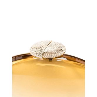 Benedetta Bruzziches Crystal-Embellished Acrylic Clutch - Orange