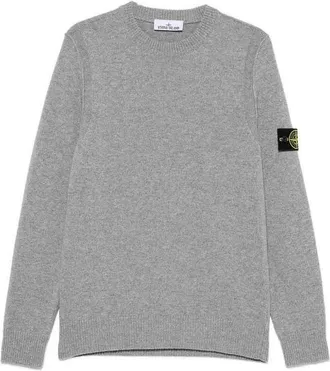 Stone Island Pull Col Roul&eacute; - Gris