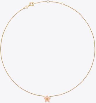 Tory Burch Damen Forget Me Not Halskette mit Sternanh&auml;nger