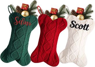 Generic Lustiger Weihnachtsstrumpf mit personalisiertem Namen, 41,5 cm, bestickt, personalisierbar, Weihnachtsstrumpf, Familienurlaub, Kamin, hängende Strümpf