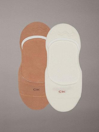 Calvin Klein 2er-pack No-show-socken - White / Pink - Damen - 35