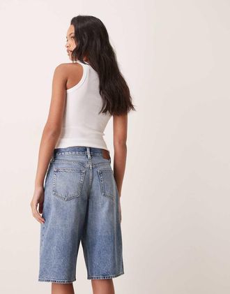 Calvin Klein Jeans Bermuda en jean - Bleu moyen