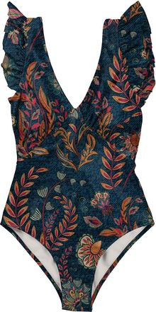 Averie Damen Halley One Piece Swimsuit, Blau, 3XL EU