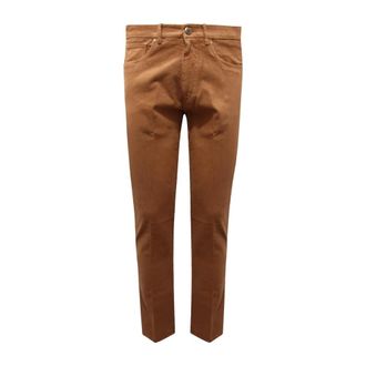 Berwich Italienischer Stil 5-Pocket-Hose - - Trousers - Herren - Braun - W33