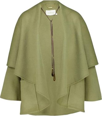 Zimmermann Rebellion wool cape - Vert