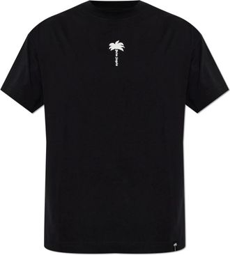 Palm Angels T-shirt logo - Homme - Tops - Noir - Taille: XS