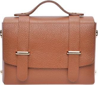Luisa Vannini Braun Rindsledertasche