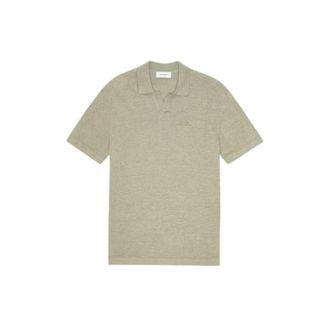 Les Deux Emmanuel Strick Poloshirt - - Tops - Herren - Gr&uuml;n - XL