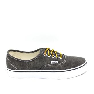 Vans Gewaschene Leinwand Schn&uuml;rung Gummisohle Schuhe - - Shoes - Herren - Schwarzk - 36 EU