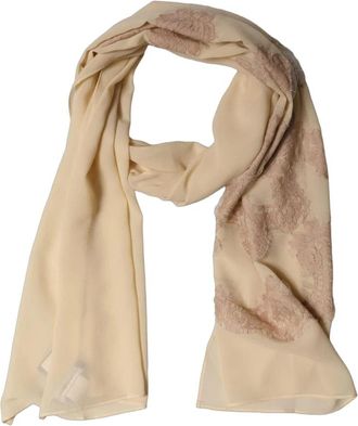 Dolce & Gabbana Floral Lace Scarf - - Accessories - Damen - Beige - ONE SIZE