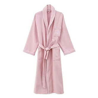 Generic Robe l&eacute;g&egrave;re pour femme, robe de chambre pour femme et homme, peignoirs d&eacute;contract&eacute;s moulants avec poches, couleur unie, manches longues, robe de nuit 