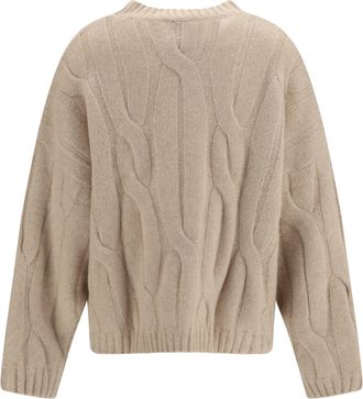 Allude Womens Cashmere And Silk Sweater With Voluminous Sleeves 48 Kashmir-Capra Hircus Kashmir/capra