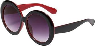 Generic Lunettes De Soleil Rondes Tendance &Agrave; Grande Monture For Hommes Et Femmes, Protection UV400, Id&eacute;ales For Les Vacances, Les Photos Et Les F&ecirc;tes En Ext&eacute;r