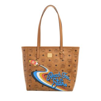 MCM Shopper - Visetos Shopper Small - Gr. unisize - in Cognacbraun - für Damen