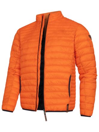 Indicode Herren Islington leichte Steppjacke in Daunenjacken-Optik | Übergangsjacke Regenjacke Orangeade, L