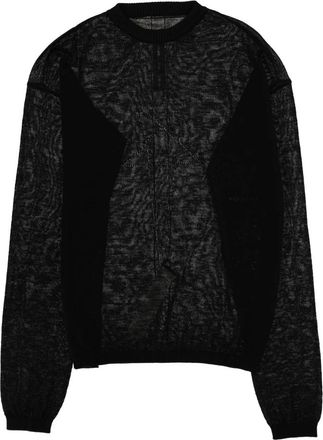 Rick Owens Homme, Pulls, Noir, Taille: XL Penta Sheer Pull