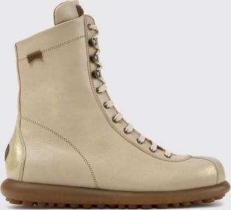 Camper Bottines de combat Pelotas en cuir lisse avec semelle crant&eacute;e
