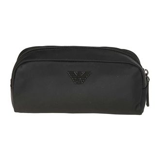 Emporio Armani Eagle Plaque Beauty Case - - Bags - Herren - Schwarzk - ONE SIZE