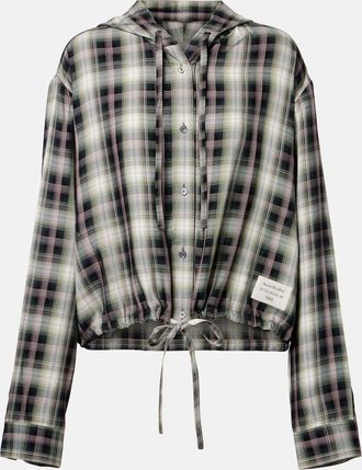 Acne Studios Surchemise Sip &agrave; carreaux
