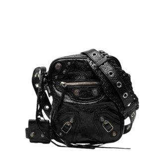 Balenciaga Sac bandouli&egrave;re Le Cagole en cuir Pre-owned - Femme - Pre-owned - Noir - Taille: ONE Size