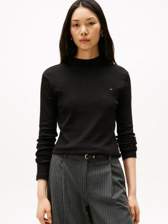 Tommy Hilfiger Langarmshirt SLIM CODY MOCK-NK LS