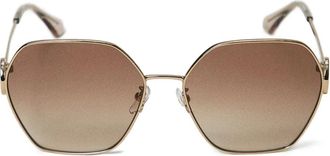 Twin-Set lunettes de soleil &agrave; monture g&eacute;om&eacute;trique - Marron