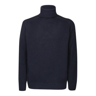 Dell'Oglio Homme, Pulls, Bleu, Taille: L Pull &agrave; Col Roul&eacute; Haut
