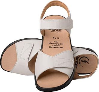 Ganter Femme Monica-G, Zweiklett-Sandale, Milk, 42.5 EU