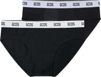 GCDS Gcds, Homme, Sous-v&ecirc;tements, Noir, Taille: XL Essentials Briefs 2-Pack
