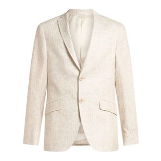 Etro Beiger Blazer mit Mikromuster - - Jackets - Herren - Beige - M