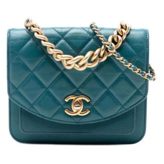 Chanel Femme, Sacs, Bleu, Taille: ONE Size Sac bandouli&egrave;re