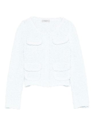 Charlott veste &agrave; bords francs - Bleu