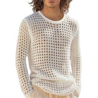 Generic Henley T-shirt pour homme avec drapeau am&eacute;ricain - L&eacute;ger et respirant - Col en V - Confortable et doux au toucher - Haut de printemps et dautomne, bla