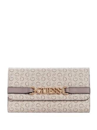 Guess Factory Rhiannon Portefeuille &agrave; rabat avec logo pour femme