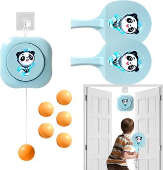 Generico Türpong-Set für Kinder, Türpong-Set | Tragbares Tischtennis-Set | Verstellbares Trainings-Set mit Tür - Pong-Trainer mit Rach-Trainingstür-Set