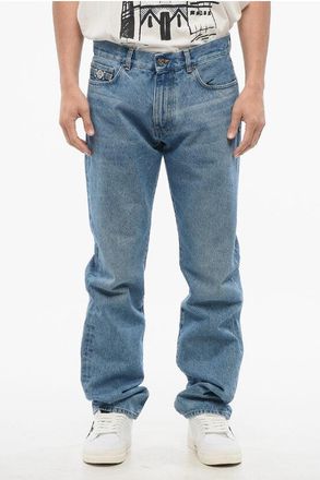 Versace Slim-Fit Cotton Jeans Medium Wash 17cm size 31