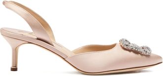 Manolo Blahnik escarpins Hangisli 70 mm à boucle - Tons neutres