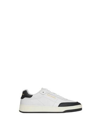 Saint Laurent Low-Top Sneaker - Sl61 Sn Low-Top Calf Leather Sneakers - Gr. 42,5 (EU) - in Wei&szlig; - f&uuml;r Damen