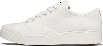 FitFlop Damen Rally Canvas Sneakers Sneaker, weiß, 38 EU