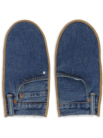 Bless gants à empiècements - Bleu