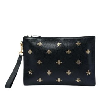 Gucci Sac pochette Pre-owned Bee Star - Femme - Pre-owned - Noir - Taille: ONE Size